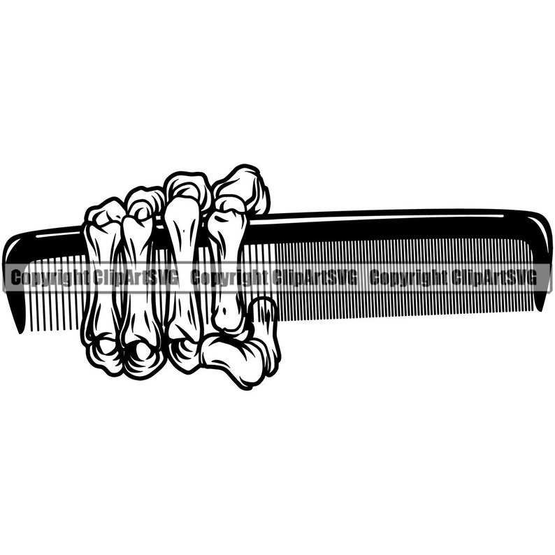 Skeleton Hand Comb Tool Barber Shop Barbershop Salon Haircut | Etsy