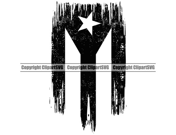 Puerto Rico Rican Distressed Flag Country World Nation Map - Etsy