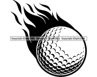 Flying Golf Ball Svg - Etsy
