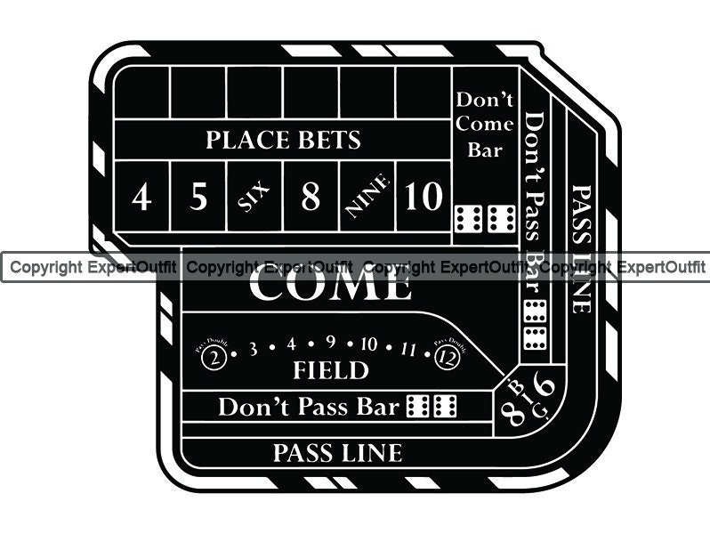 Simple Craps Table Layout