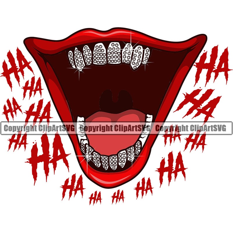 Joker With No Teeth - Etsy