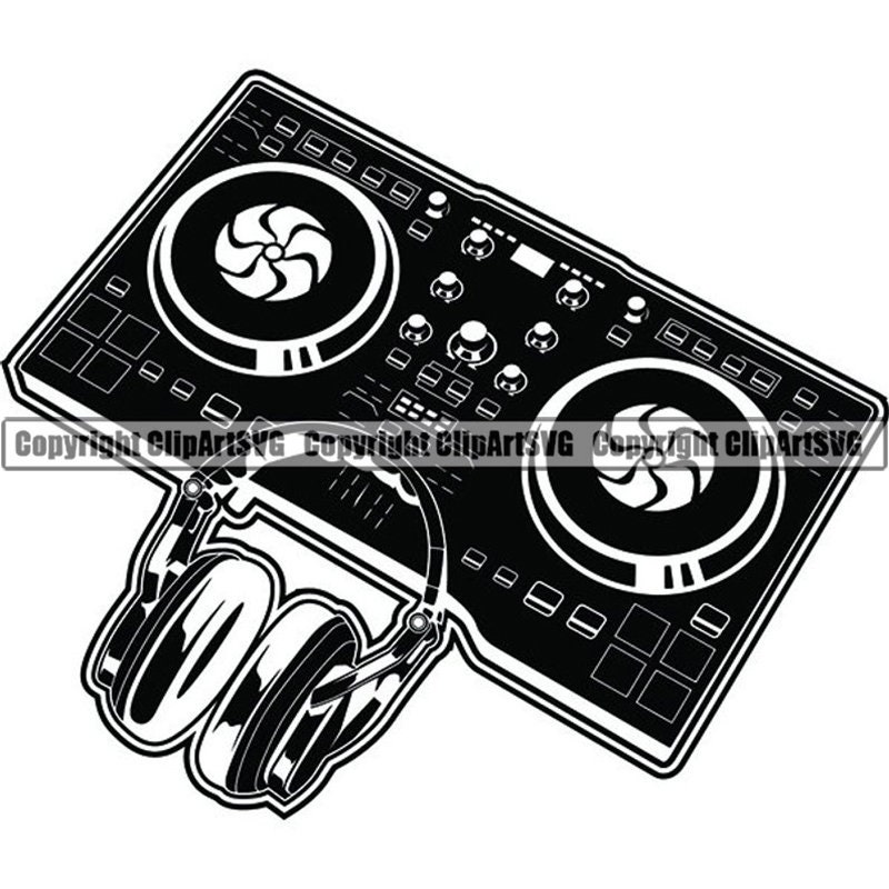Dj Spinning Table Svg - Etsy