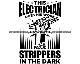 Electrician Svg Bundle Cricut Cut Files for Shirts Electrician - Etsy