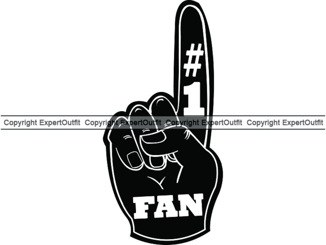 Sport Football Foam Finger Fan Fanatic Attend Fanatic Support Team ...