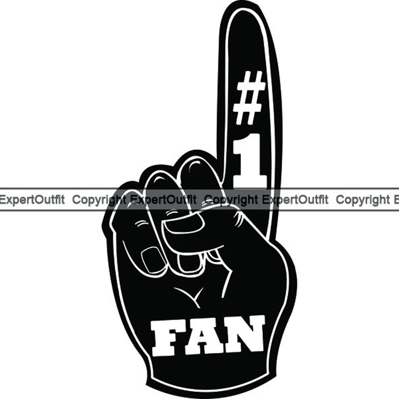 Foam Finger Clipart - Etsy