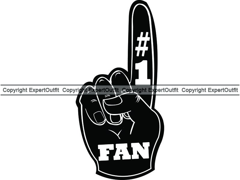 Go Team Foam Finger Clip Art
