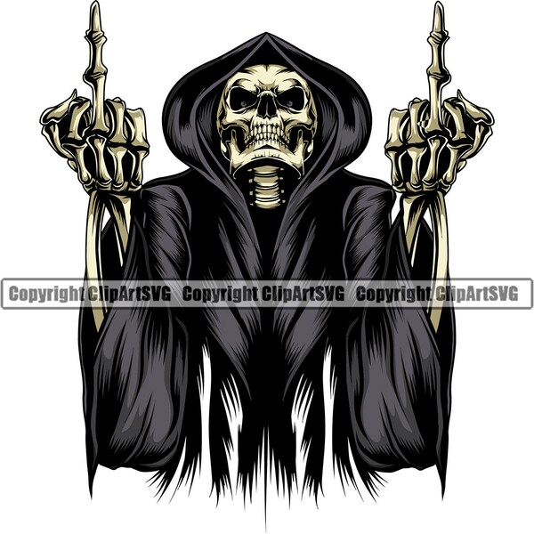 Grim Reaper Middle Finger Png - Etsy