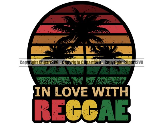 Rasta Reggae Music Love Palm Tree Island Hippy Marijuana Leaf | Etsy France