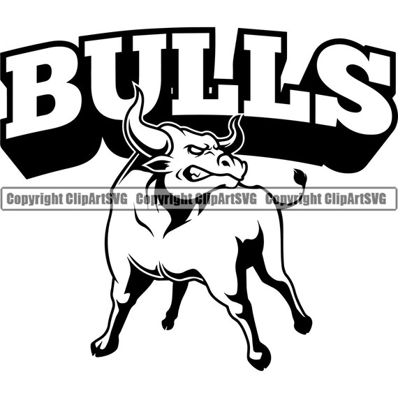 Bull Angry Muscle Steer Cowboy Western Cattle Mean Animal - Etsy