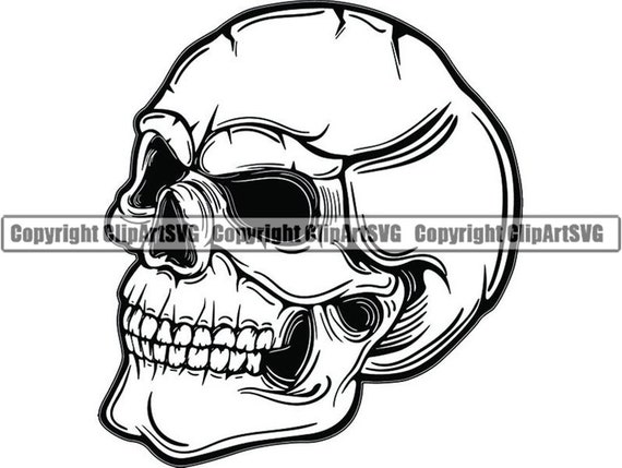 Skull 26 Death Evil Kill Killer Tattoo Human Face Head - Etsy UK