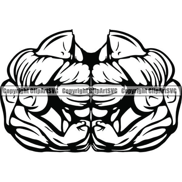 Bodybuilder Svg - Etsy