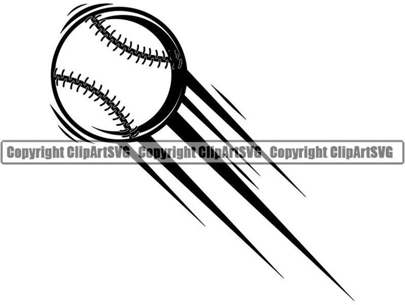 Baseball Ball Motion Fast Speed Lines Player Bat League - Etsy
