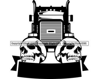 Skeleton Truck Svg | Etsy