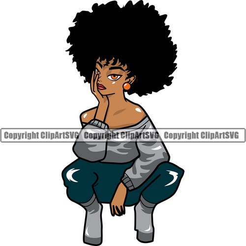Afro Queen Queendom Black Woman Svg Cutting File Eps - Etsy