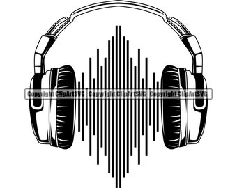 Sound Wave Audio Recording Music Svg Art Clipart Scrapbook Dxf - Etsy