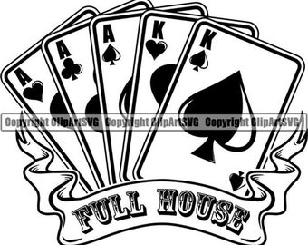 Full House Clipart | Etsy