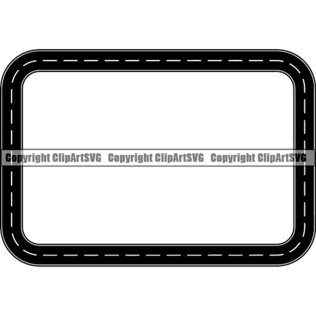 Road Street Race Track Rectangle Frame Border Shield Highway Freeway ...
