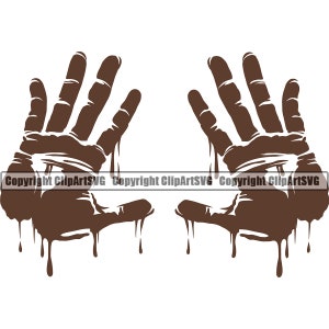 Mud Chocolate Hand Print Drip Splatter Splat Liquid Drop Paint - Etsy
