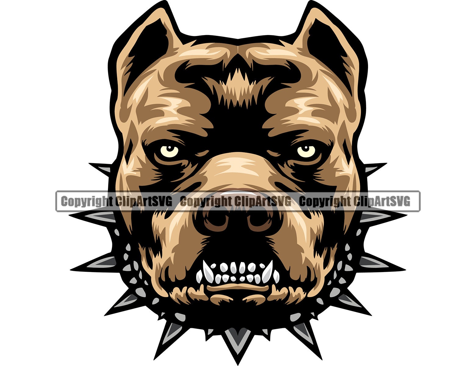 Mean Pitbull Dog Drawing