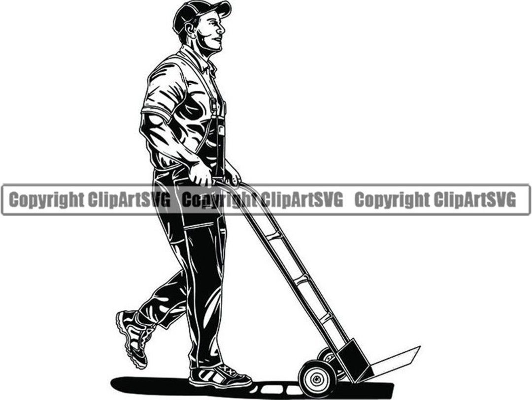 Male Mover 1 Delivery Man Move Uniform Service Deliver Work ...
