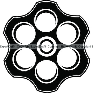 Revolver Cylinder Svg - Etsy