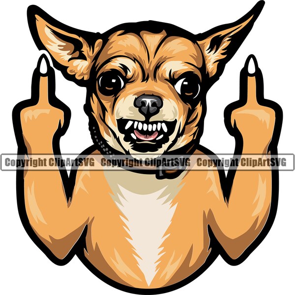 Angry Puppy Clipart - Etsy UK