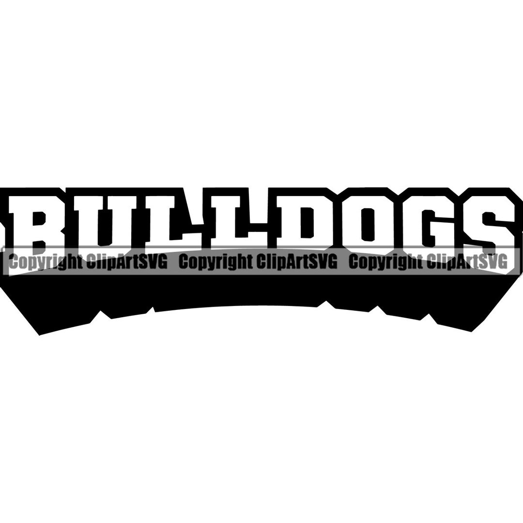 Bulldog Dog Mascot School Team Sport Esport Game Emblem Sign Club Badge ...