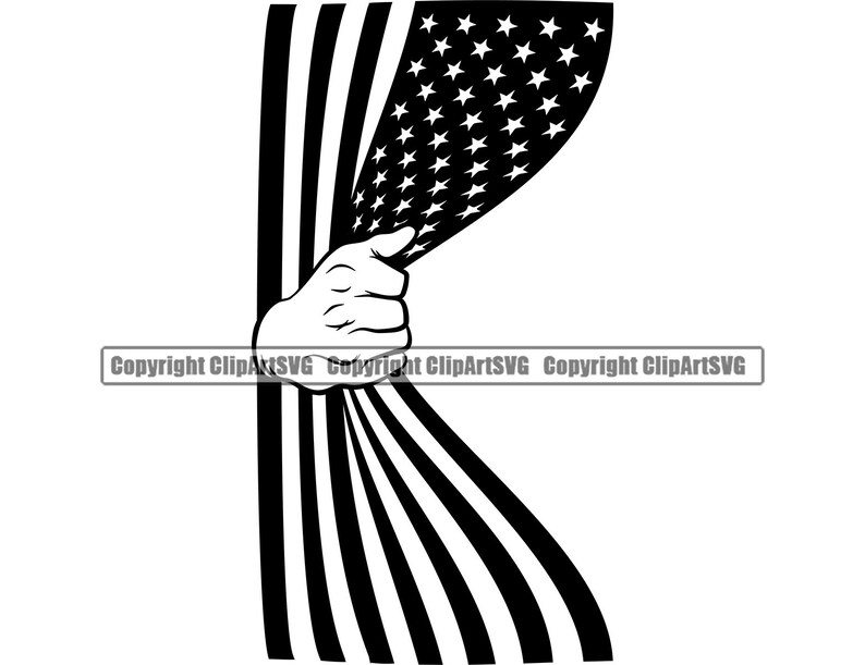 Hands Pull Pulling Open Curtain US USA America Flag Country Nation Sign ...