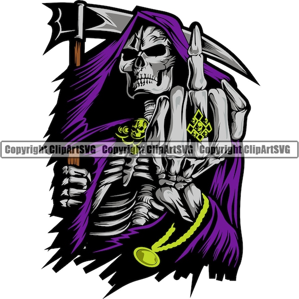 Grim Reaper Middle Finger Png - Etsy