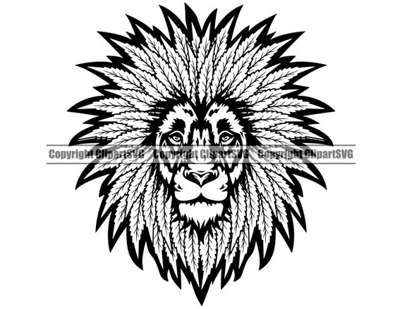 Marijuana Lion Pot Leaf Mane Smoking Joint Blunt Smoke Weed | Etsy