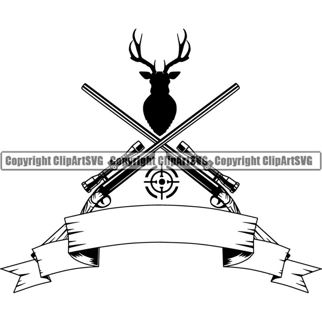 Hunting Logo Duck Deer Buck Sport Hunt Hunter Sport Game Scope Target ...