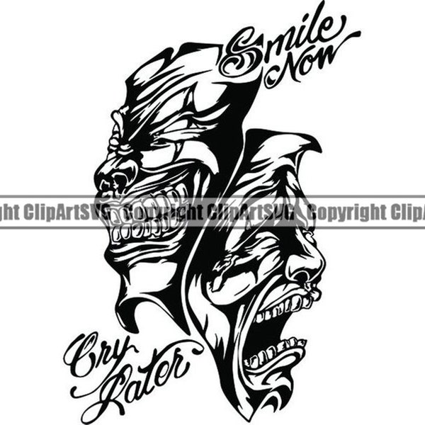 Smile Now Cry Later Clip Art - Etsy