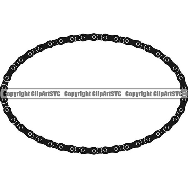 Bicycle Chain Oval Border Frame Cycle Cycling Bike Race BMX - Etsy