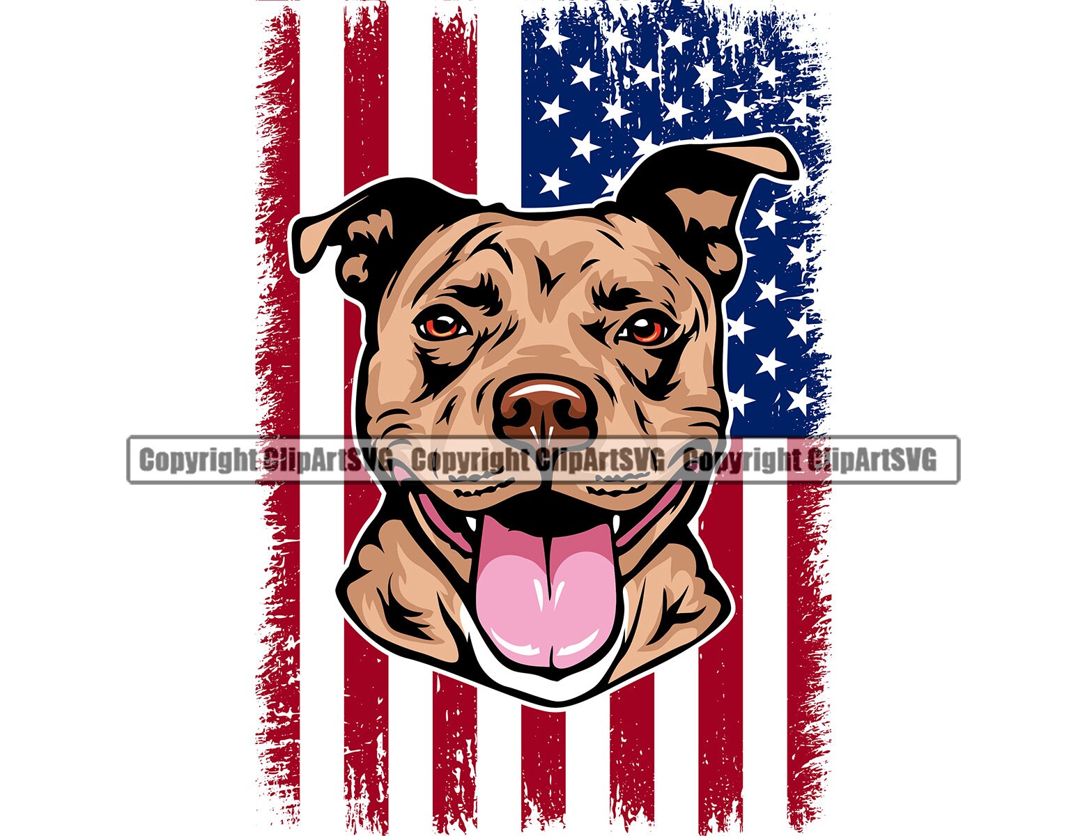 Pit Bull Terrier Dog USA Distressed Flag Amerika Amerikaans ras Puppy ...
