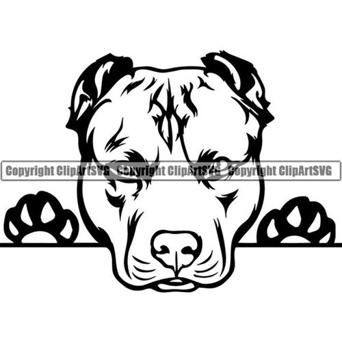 Pit Bull Svg Dog Svg Cricut Face Vector Head Clipart Png - Etsy