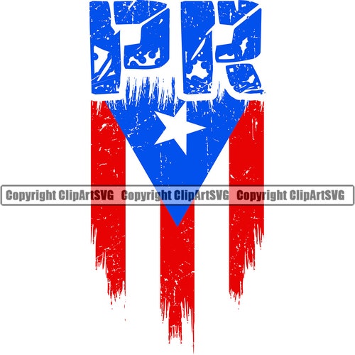 Puerto Rico Flag Svg Puerto Rican Flag Shirt Distressed Flag - Etsy