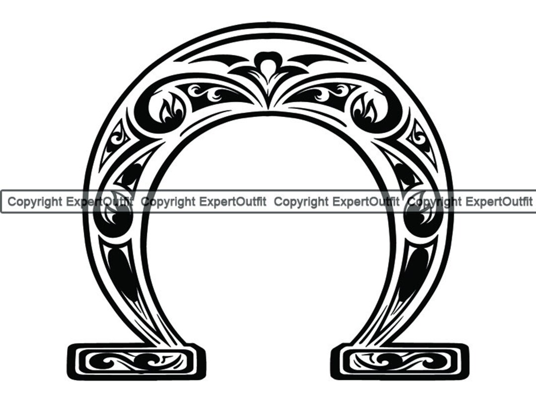 Occupation Cowboy Horse Shoe Hoof U-shaped Metal Blacksmith Lucky Barn ...