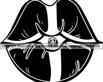 Dominican Lips Svg - Etsy