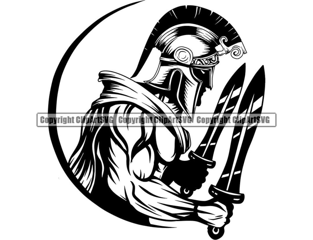 Spartan Warrior Battle Helmet War Sword Viking Barbarian Medieval ...