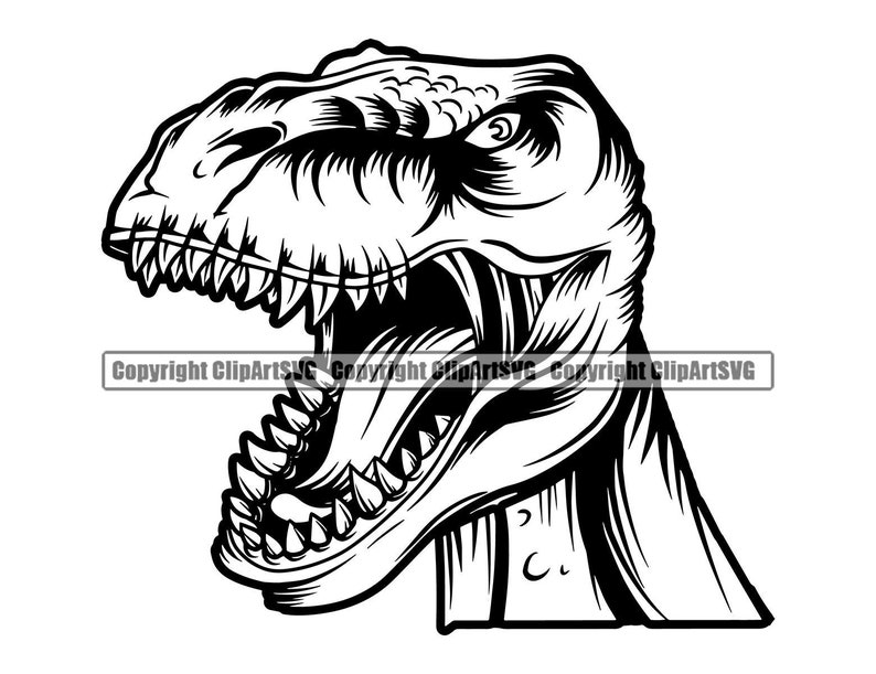 Tyrannosaurus Rex Dinosaur T-rex Jurassic Fear Reptile Animal - Etsy