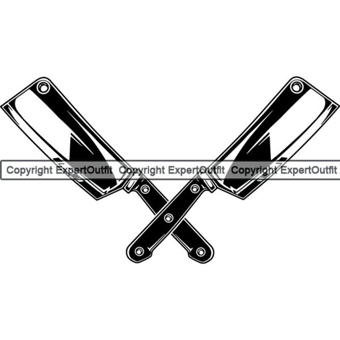 Meat Clever Svg - Etsy