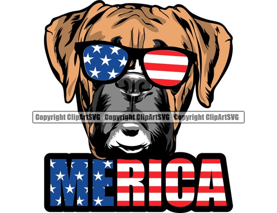 Boxer Dog USA Flag Sunglasses Merica America American Breed - Etsy