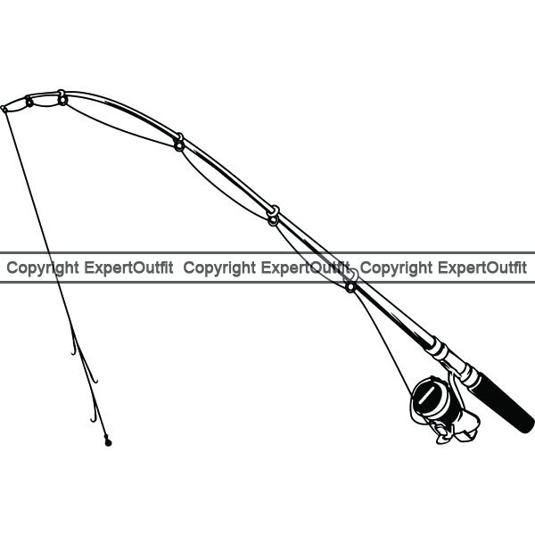 Fishing Pole Drawings
