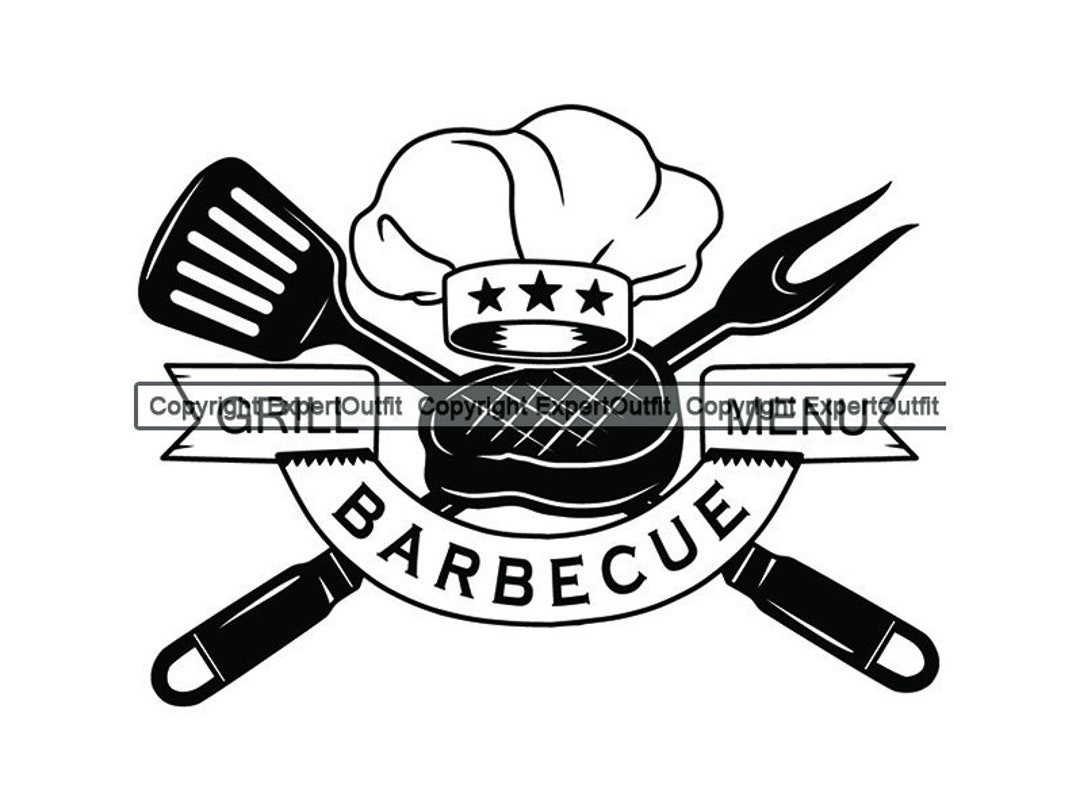 BBQ Logo Grill Grilling Meat Steak Hot Barbecue Butcher Cooking Cook ...