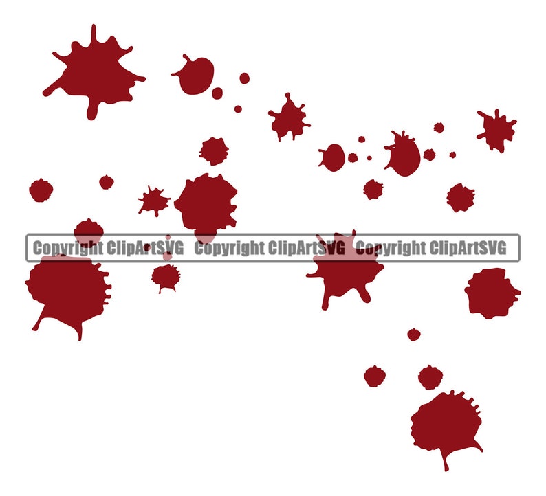 Blood Splash Drip Splatter Splat Liquid Drop Paint Water Stain - Etsy