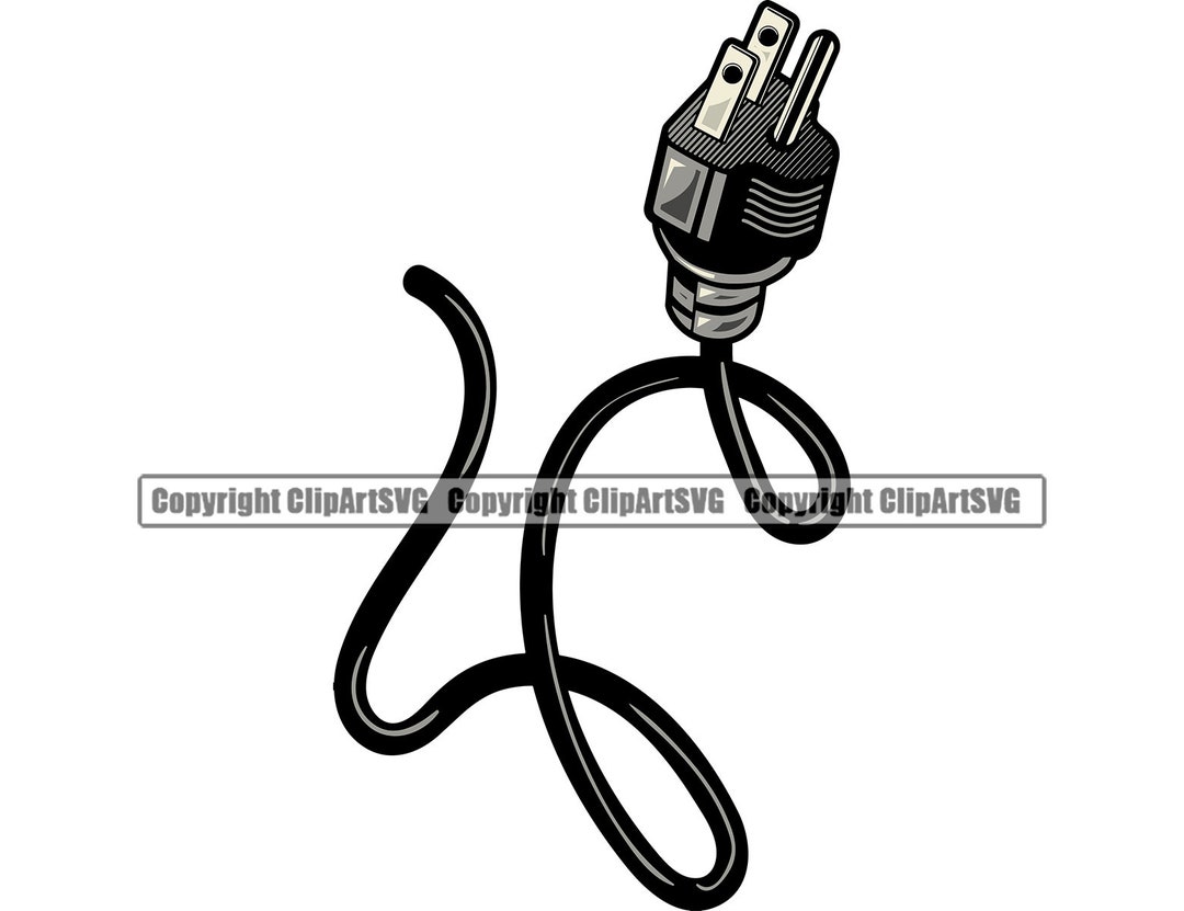 Plug Power Cord Wire Outlet Electrician Electric Work Worker Job Repair ...