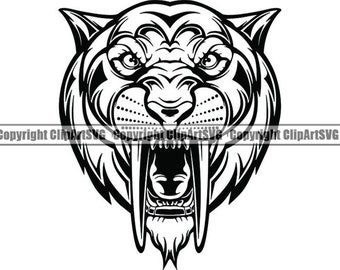 Sabertooth Svg - Etsy Canada
