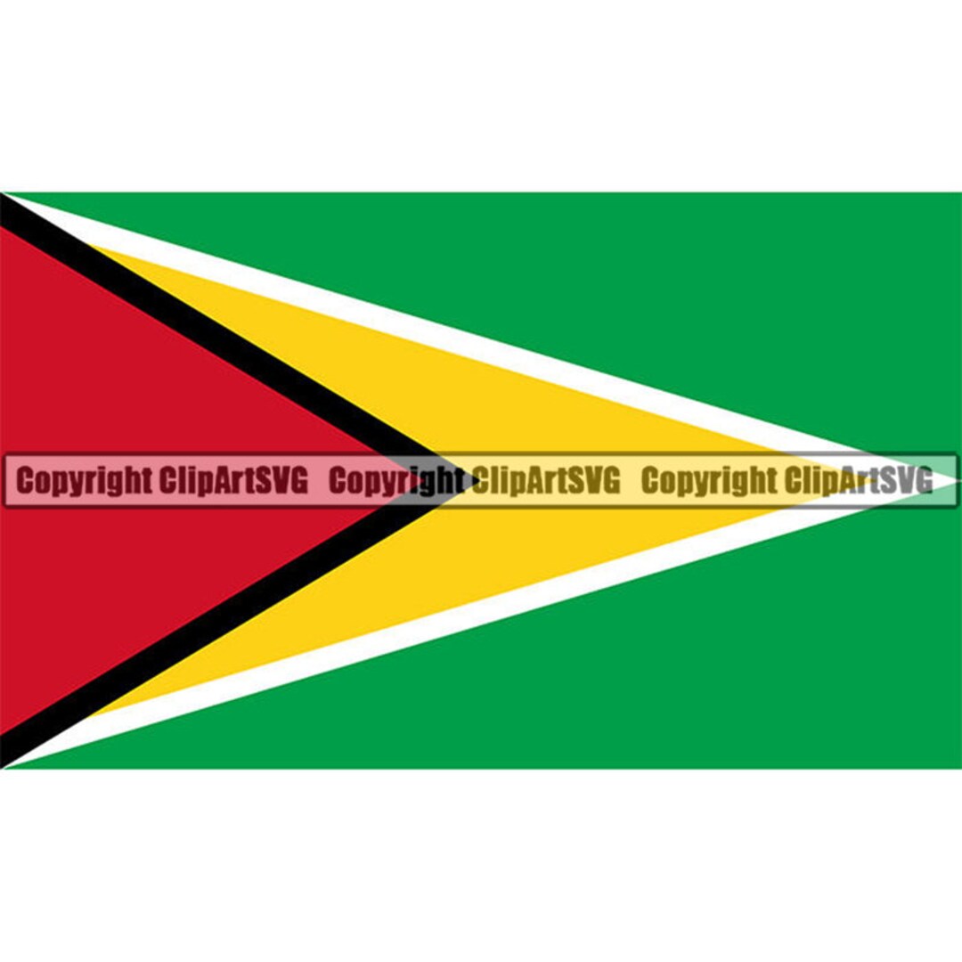 Guyana Guyanese South America Country World National Nation Flag Logo ...