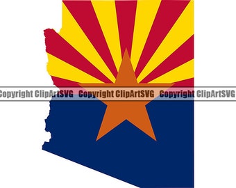 Arizona Map Clipart - Etsy