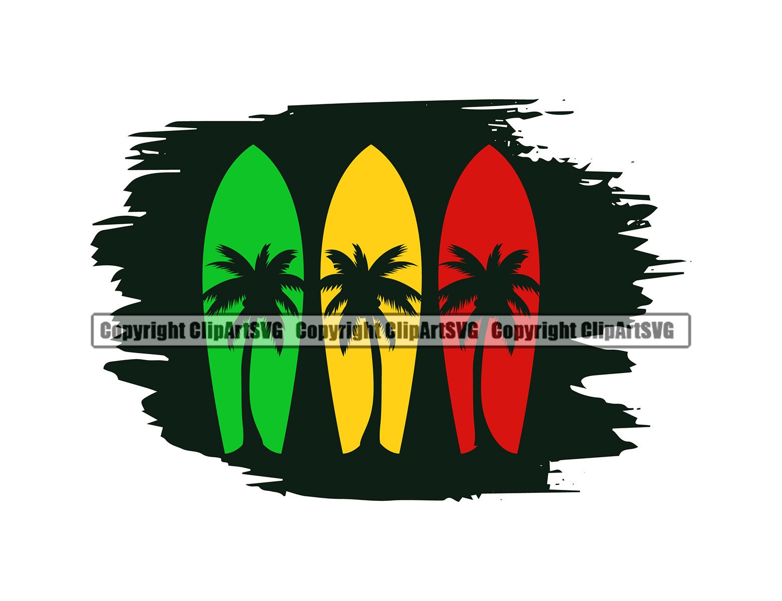 Surfing Paradise Surf Surfboard Reggae Rasta Jamaica Summer | Etsy